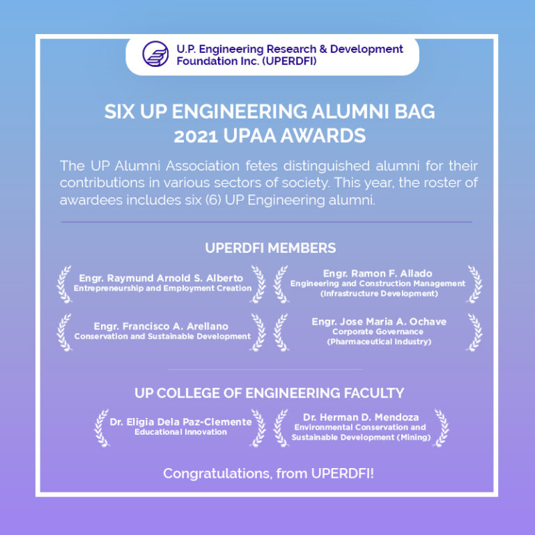 UPAA-2021-Awardees | UP Engineering R&D Foundation, Inc.